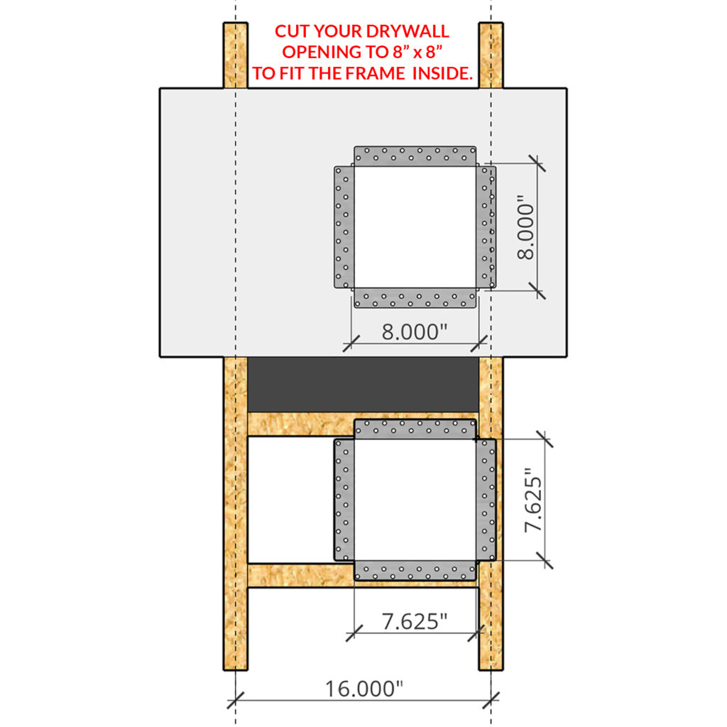 Flush Access Panel, 8″ x 8″ | Made2Match
